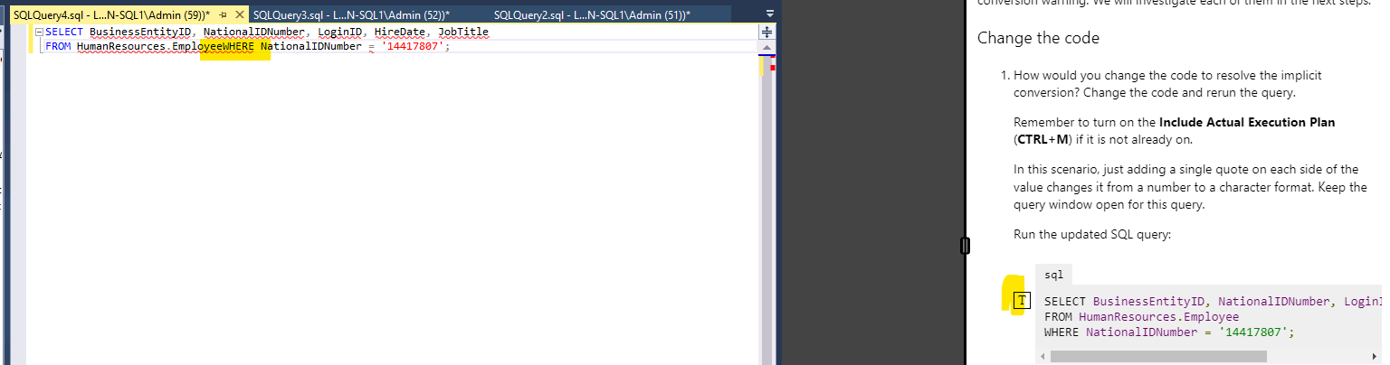 Lab-09-identify-issues-database-design: query syntax error due to auto ...