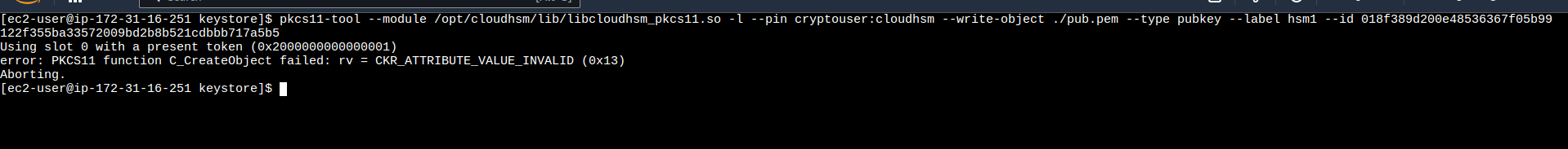 unable to import externally generated public key to AWS cloudhsm · Issue #2764 · OpenSC/OpenSC ...