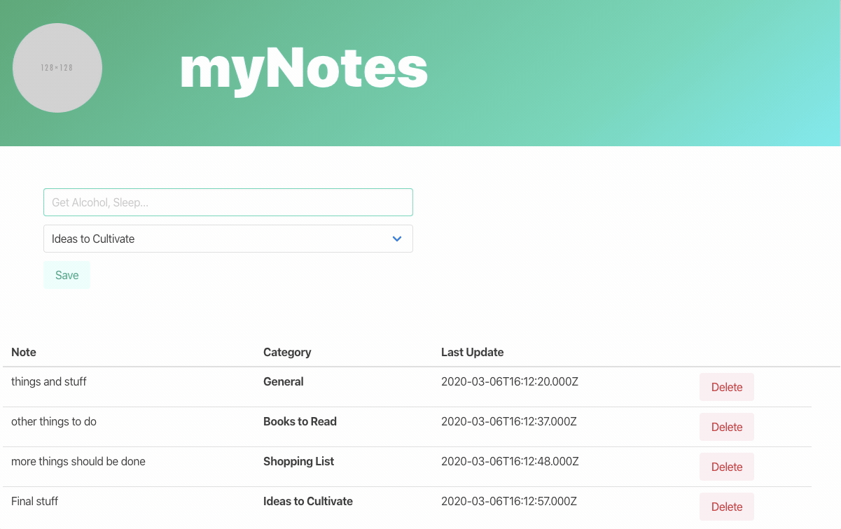 GitHub - Swordspeare09/myNotesApp: A simple way of keeping track of ...