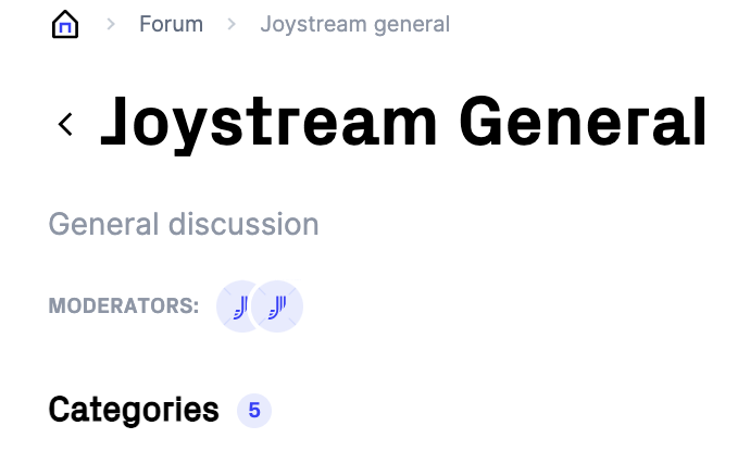 Show moderators avatars on forum category page · Issue #4080 · Joystream/pioneer · GitHub