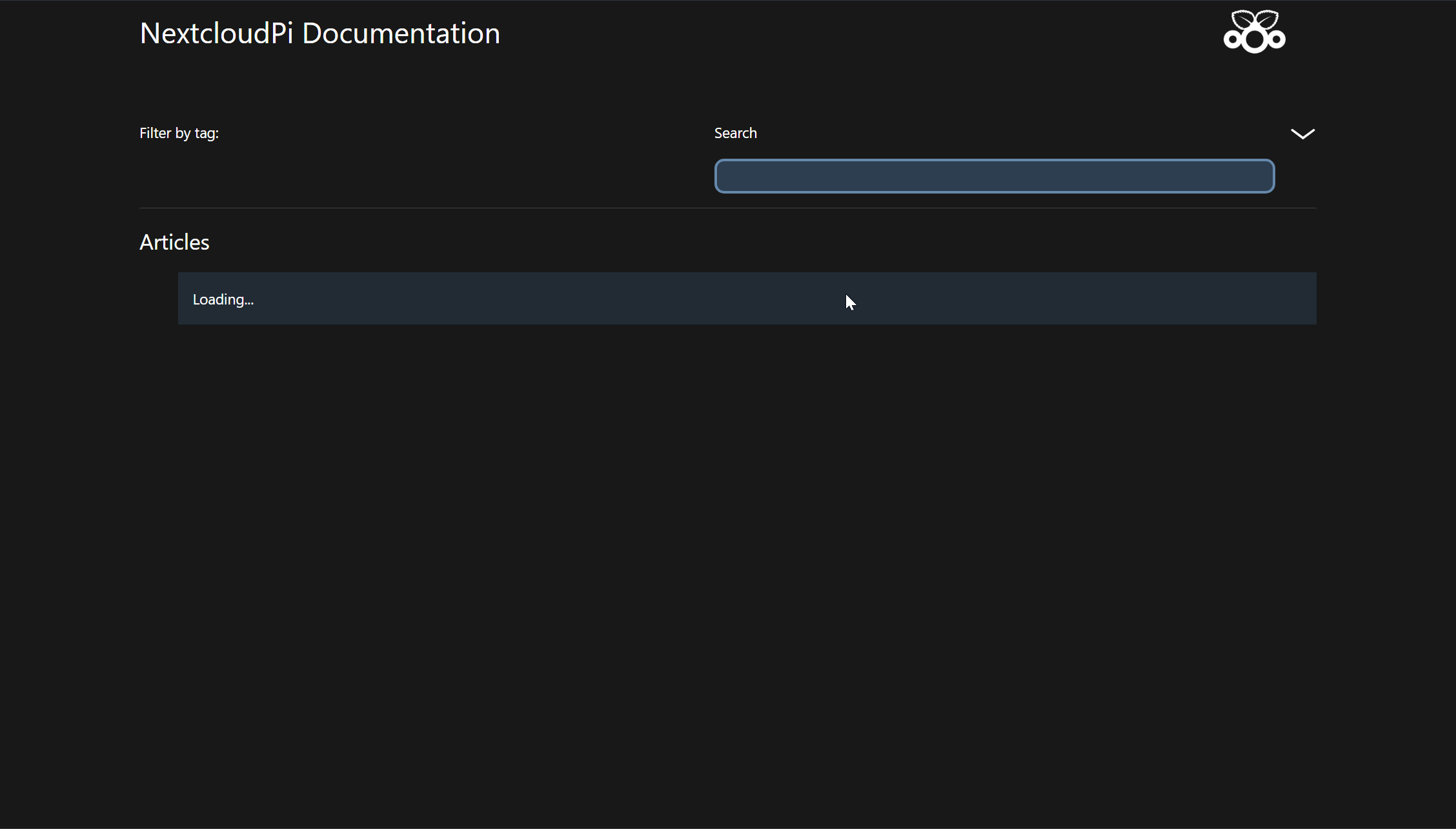 docs.nextcloudpi.com does not load articles · Issue #1824 · nextcloud/nextcloudpi · GitHub