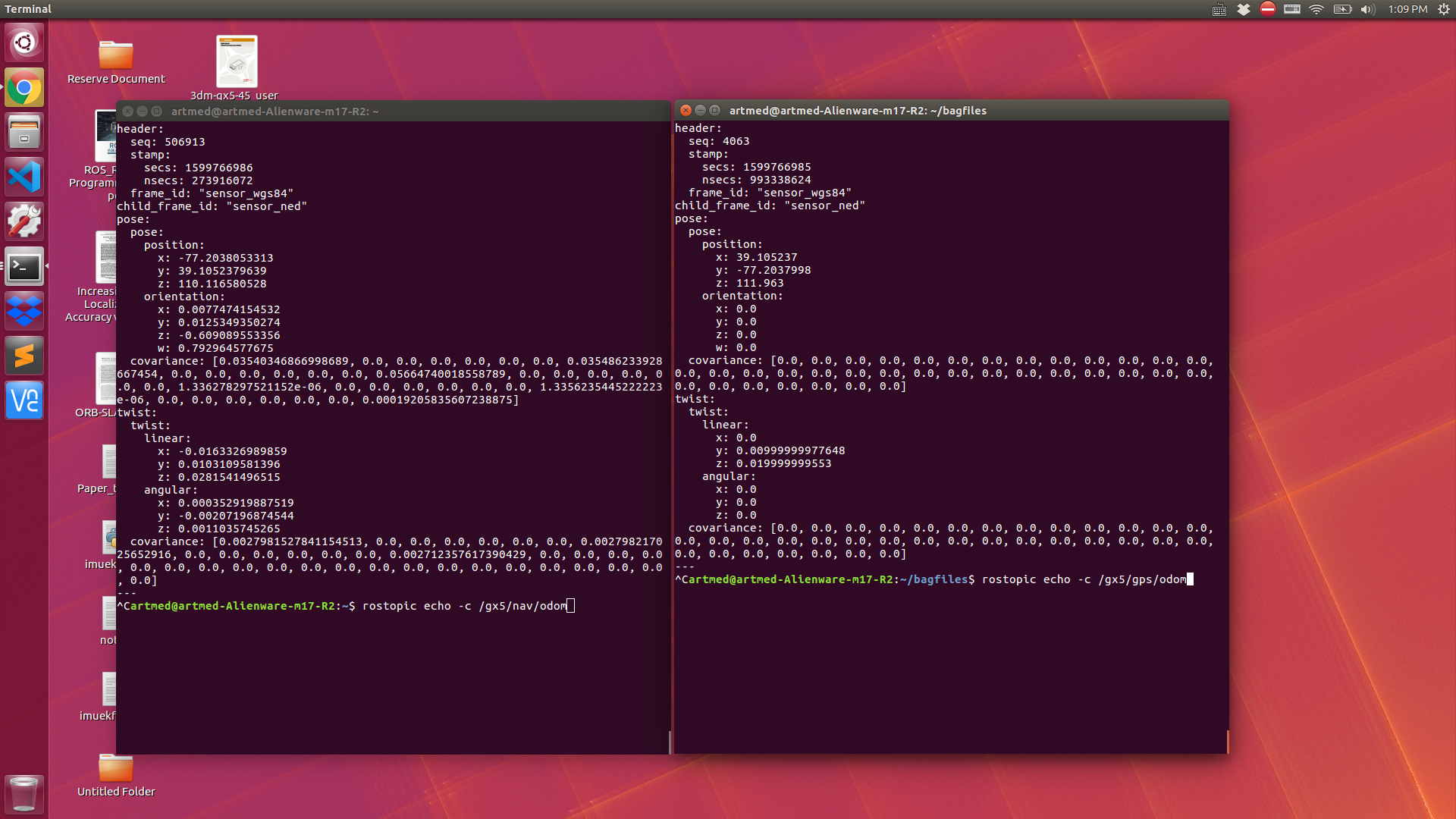 What's the difference between /gx5/nav/odom and /gx5/nav/odom · Issue ...
