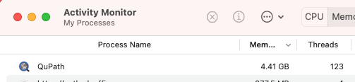 Spurious 'Physical memory usage is too high' errors when training a pixel classifier · Issue ...