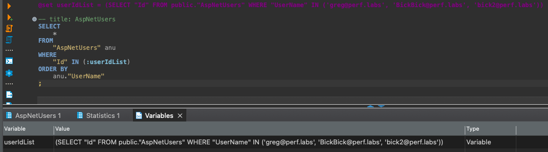 variables don't bind when using lowercase in the naming · Issue #18706 · dbeaver/dbeaver · GitHub