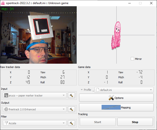 Slight pitch during yaw while using Aruco head tracker · opentrack opentrack · Discussion #1589 ...
