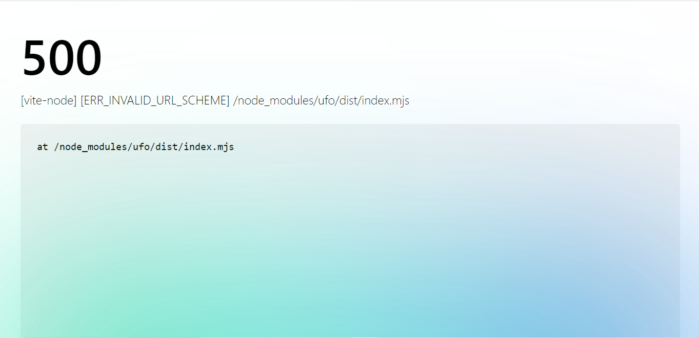spaces/special characters in complete project path cause `ERR_INVALID_URL_SCHEME` vite error ...