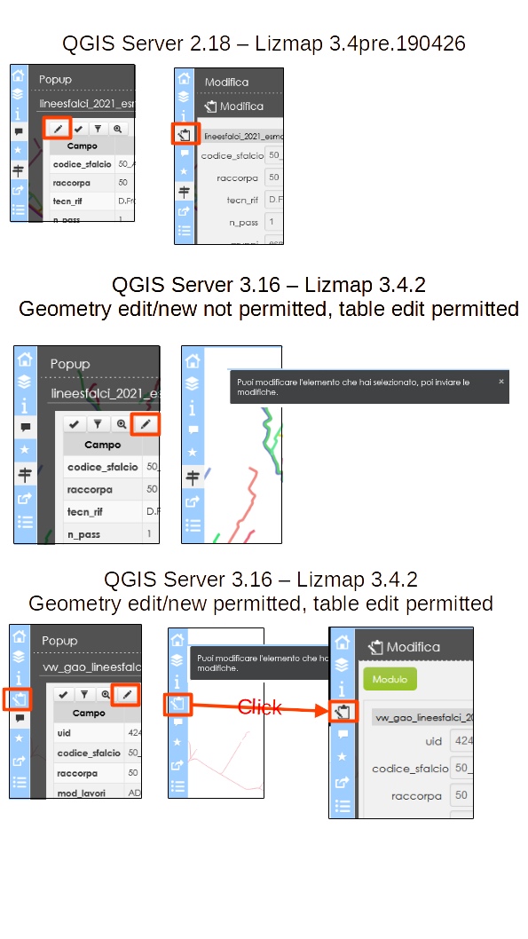 Edit Module dosen't appear if geometry editing is not permitted · Issue #2207 · 3liz/lizmap-web ...