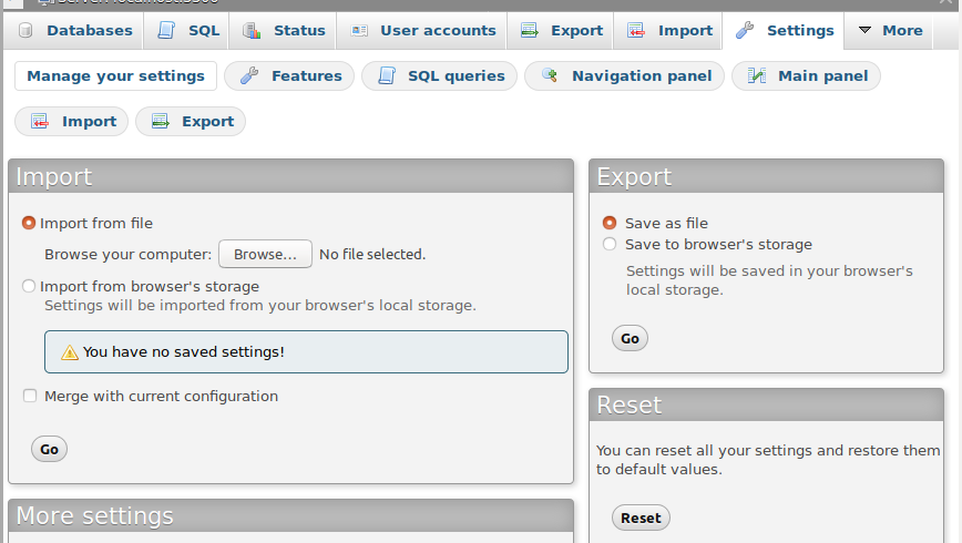Export button · Issue #15032 · phpmyadmin/phpmyadmin · GitHub