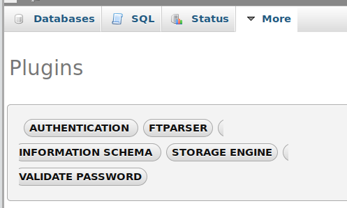 plugin buttons not responsive · Issue #15190 · phpmyadmin/phpmyadmin · GitHub