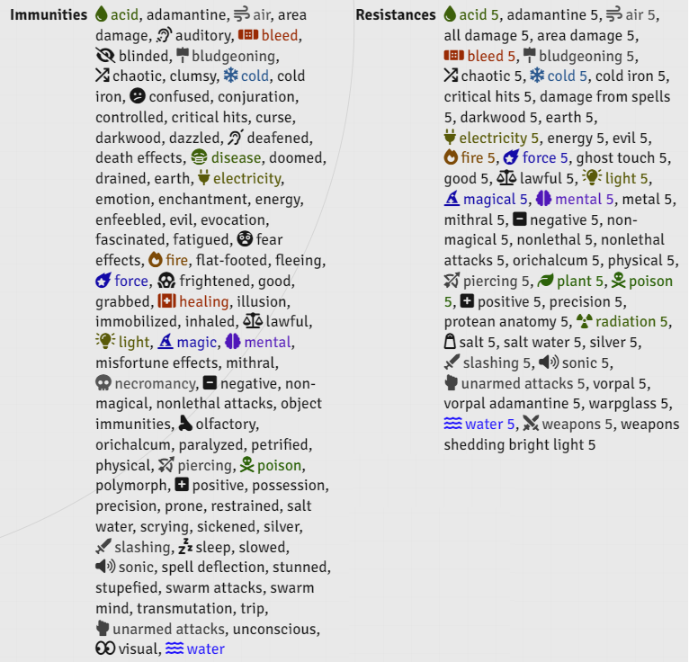 Add Resistance & Immunity Option · Issue #81 · illandril/FoundryVTT-token-tooltips · GitHub