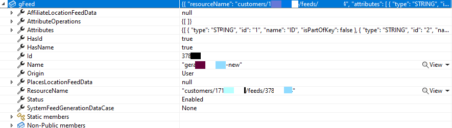 Create/Update Feed Fails with "Request contains an invalid argument" error · Issue #390 ...