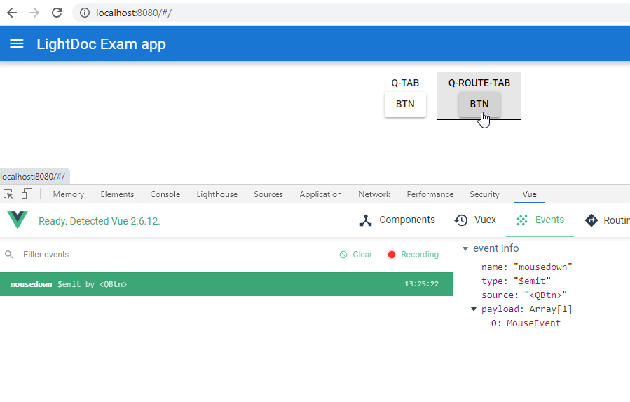 Qroutetab Qbtn Doesnt Fire Click Event Inside Qroutetab Only Mousedown · Issue 7917