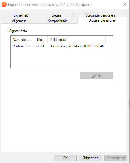 Digital Signature of Postman win64-setup.exe is not valid · Issue #6246 · postmanlabs/postman ...