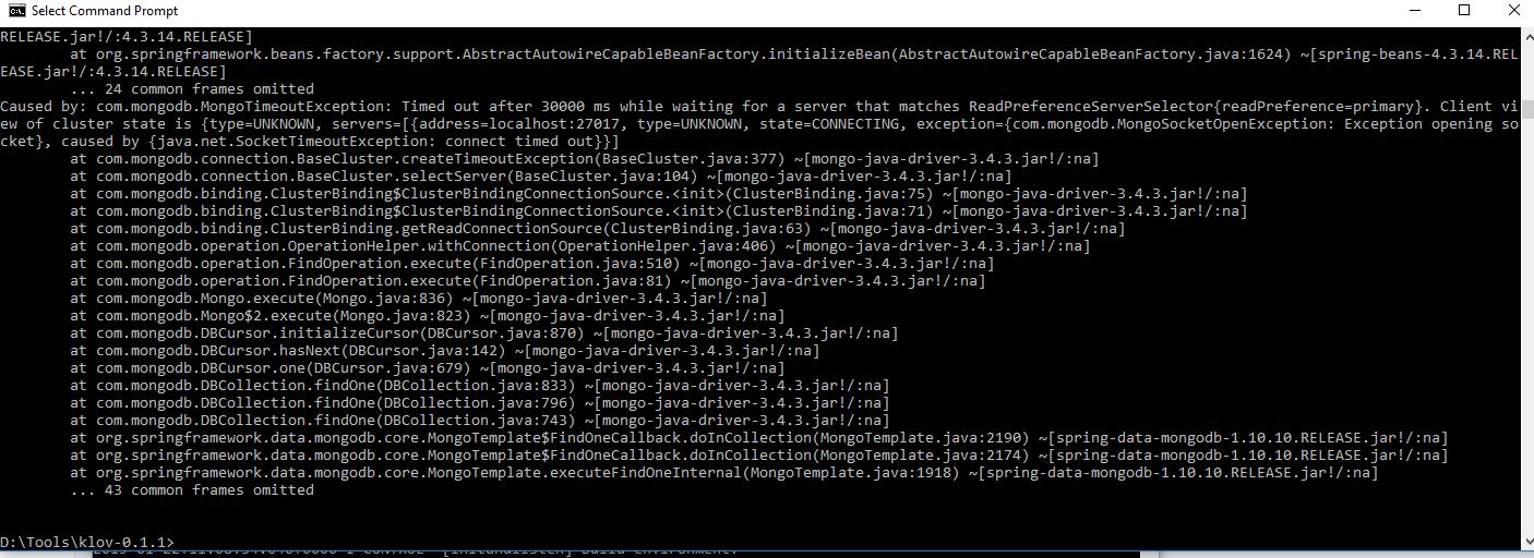 Issues With Installing Klov And Mongodb · Issue 10 · Extent Frameworkklov · Github 