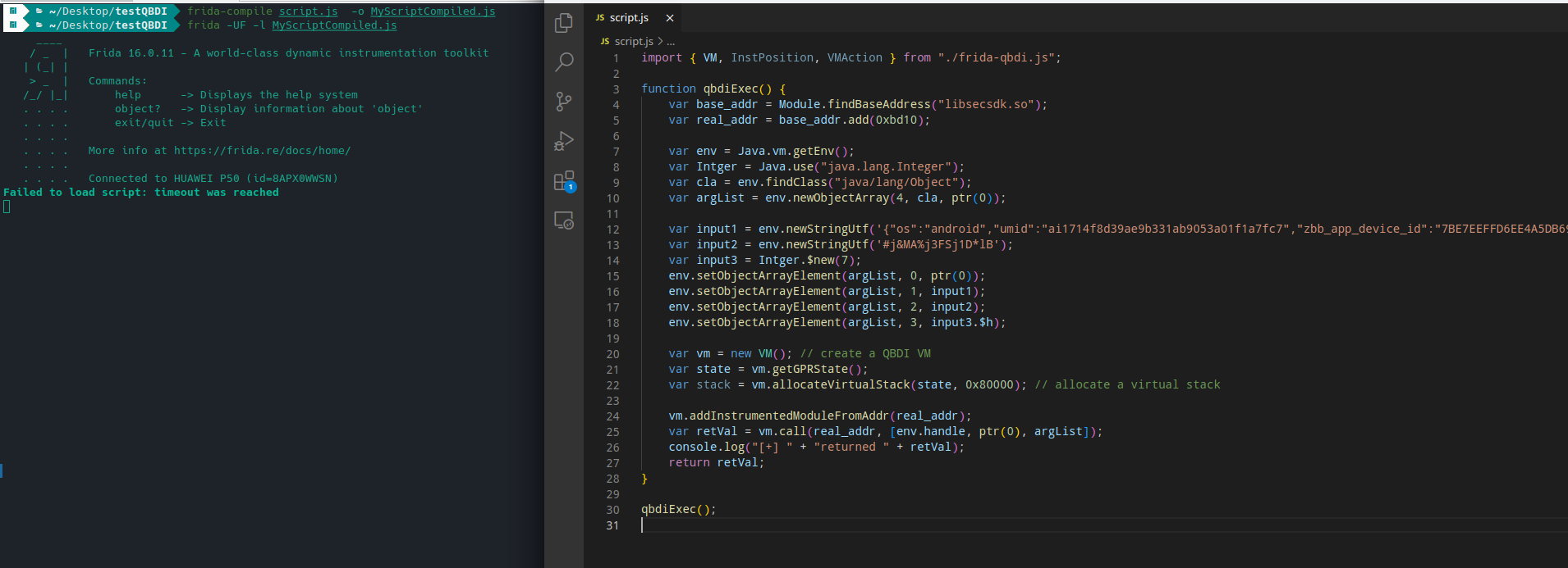 I can't vm.call it JNIEnv function · Issue #234 · QBDI/QBDI · GitHub