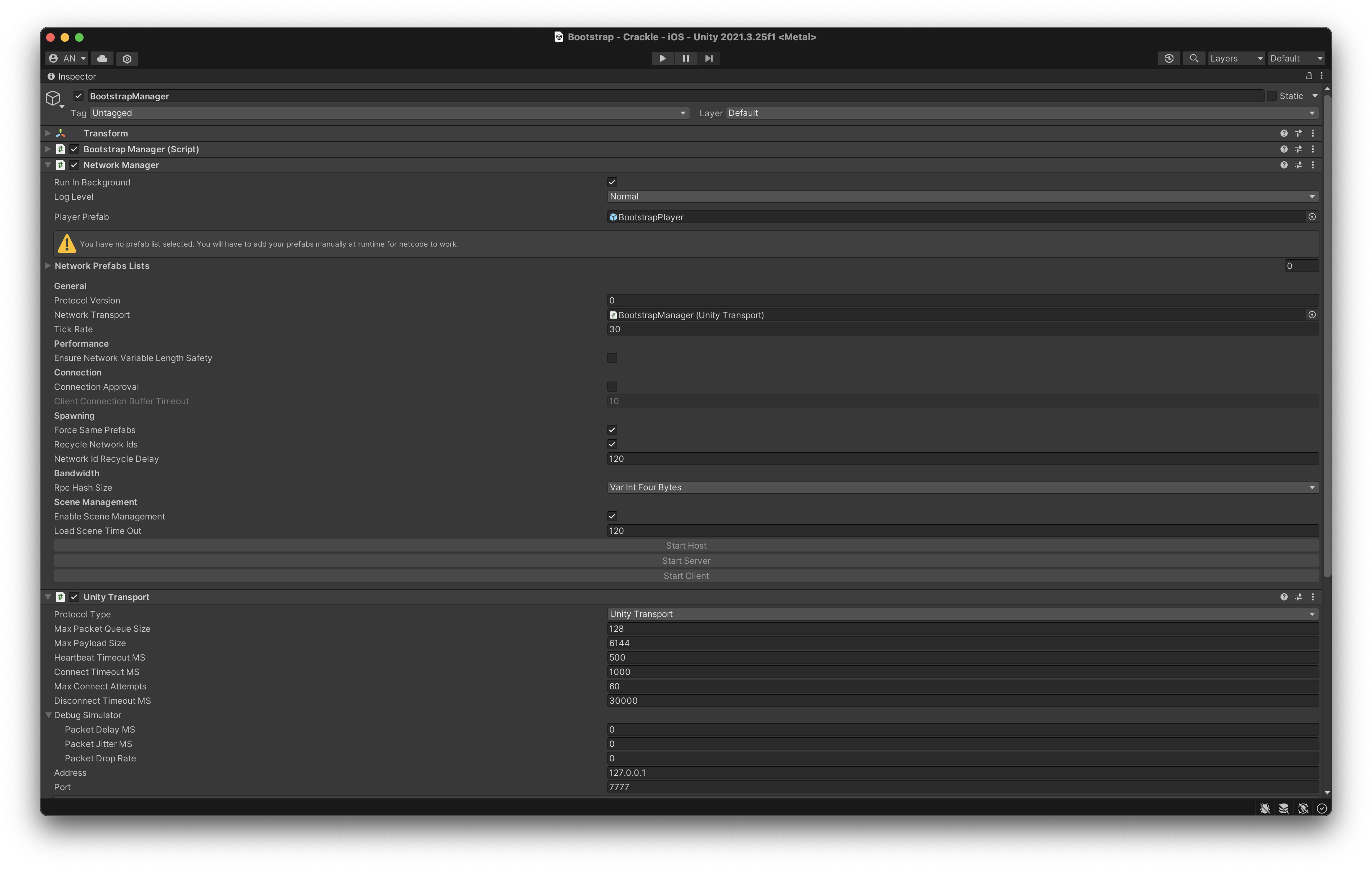 Network Discovery Example not connecting (iOS Mac) · Issue #226 · Unity-Technologies/multiplayer ...