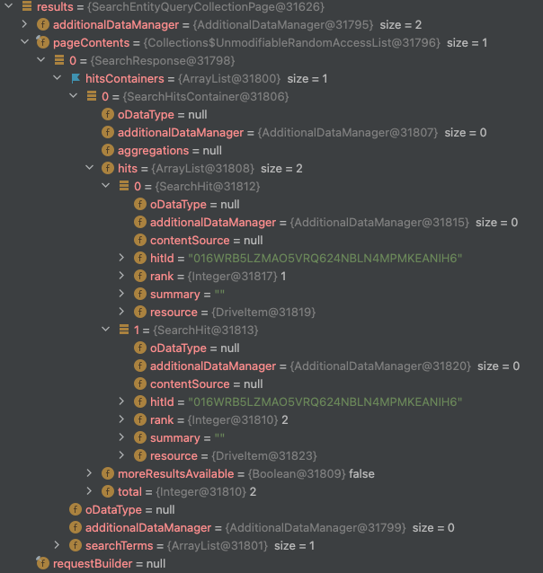 Duplicate Search Hits · Issue #1320 · microsoftgraph/msgraph-sdk-java ...