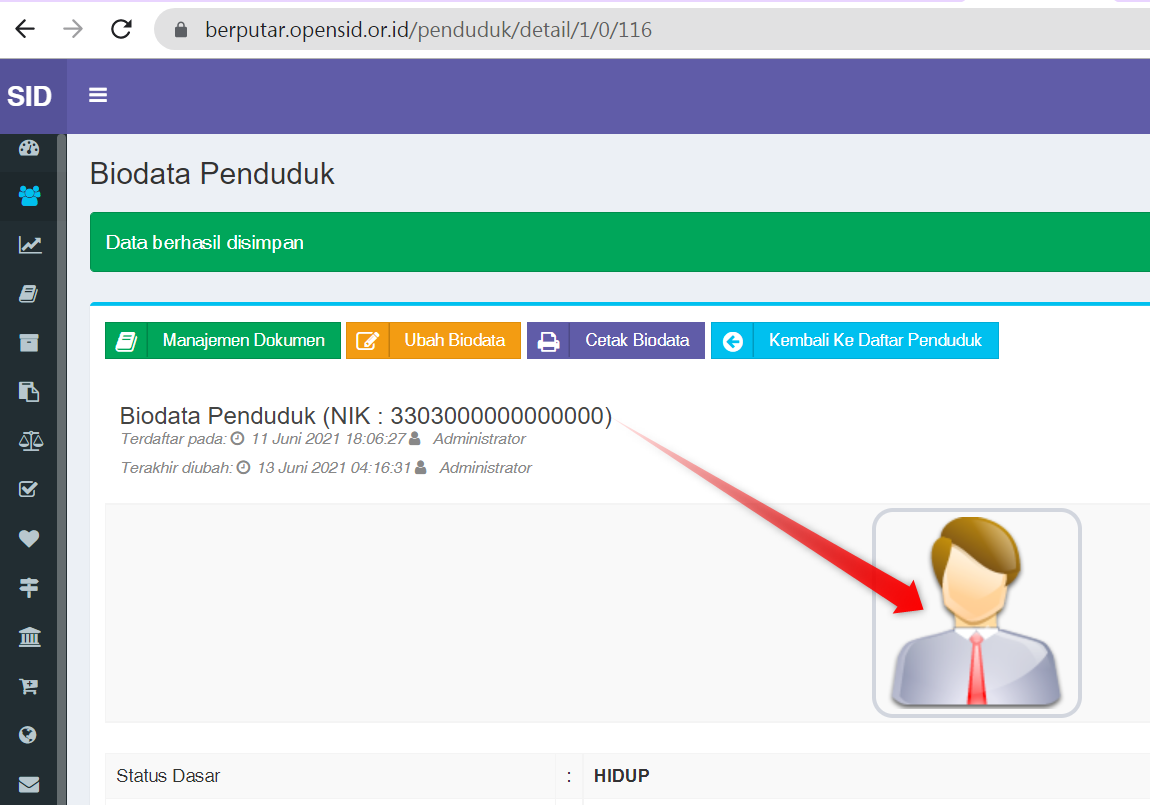 Foto Penduduk Sukses Upload Namun Tidak Tampil Bug · Issue 4248 · Opensidopensid · Github 