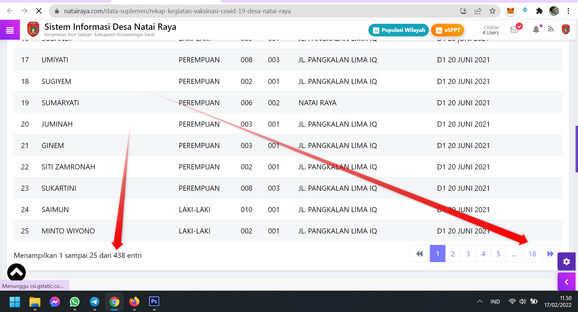[PREMIUM-22.02 BETA01] Tampilan Halaman (Paging) Pada Website atau Filter Data Suplemen hanya ...