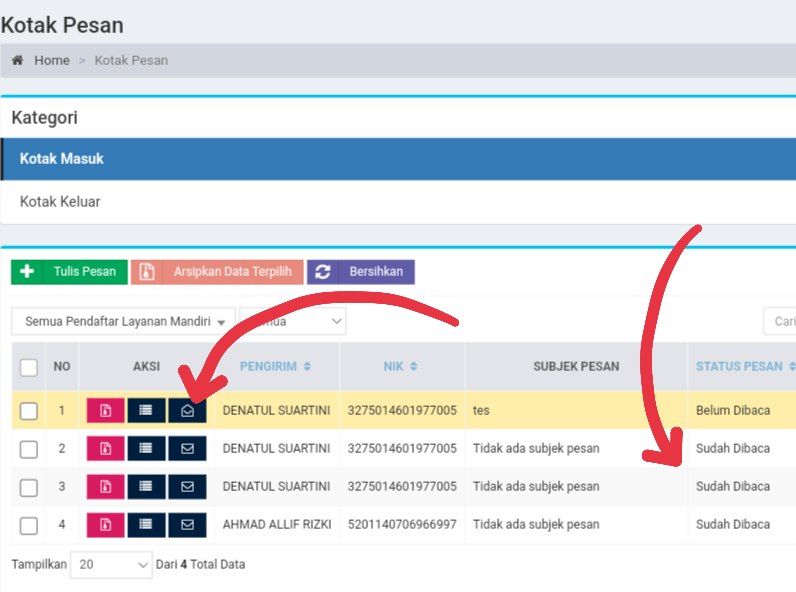 Bug/error: Kemana larinya jika klik Arsipkan Kotak Masuk dan Icon Amplop · Issue #6784 · OpenSID ...