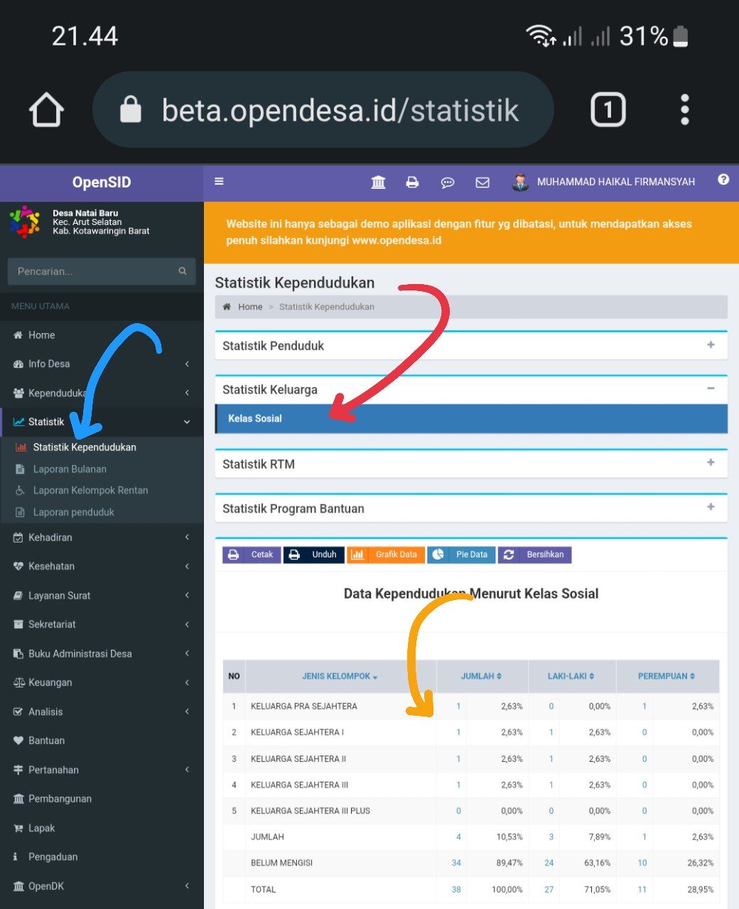 Bug/error: Klik angka pada tabel elas Sosial dialihkan ke periksa. · Issue #7030 · OpenSID ...