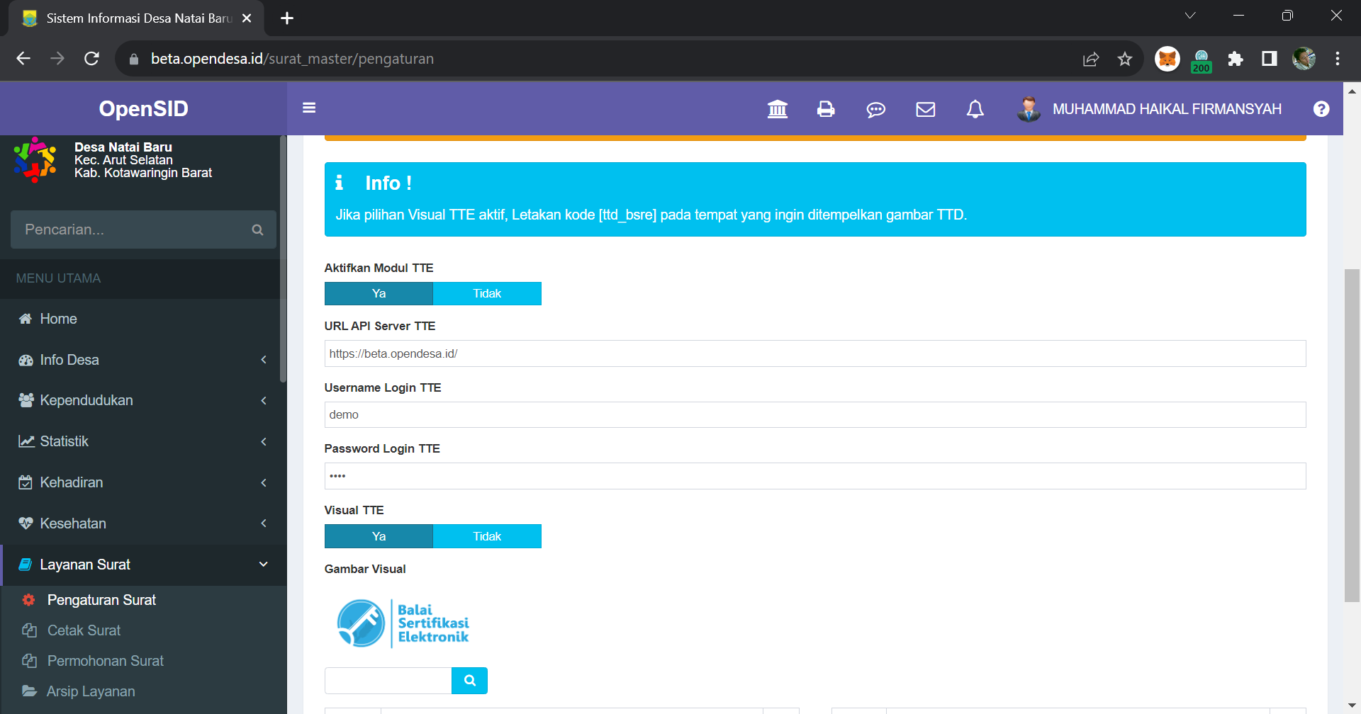 Bug/error: Visual TTE (bersyarat) tidak menjadi YA saat disimpan. · Issue #7056 · OpenSID ...