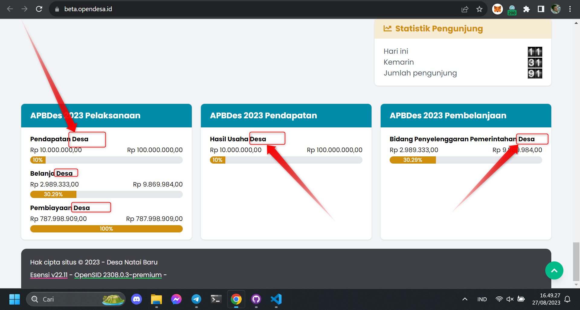 Bugerror Sebutan Desa Tidak Sesuai Pengaturan Pada Grafik Apbdesa · Issue 7082 · Opensid
