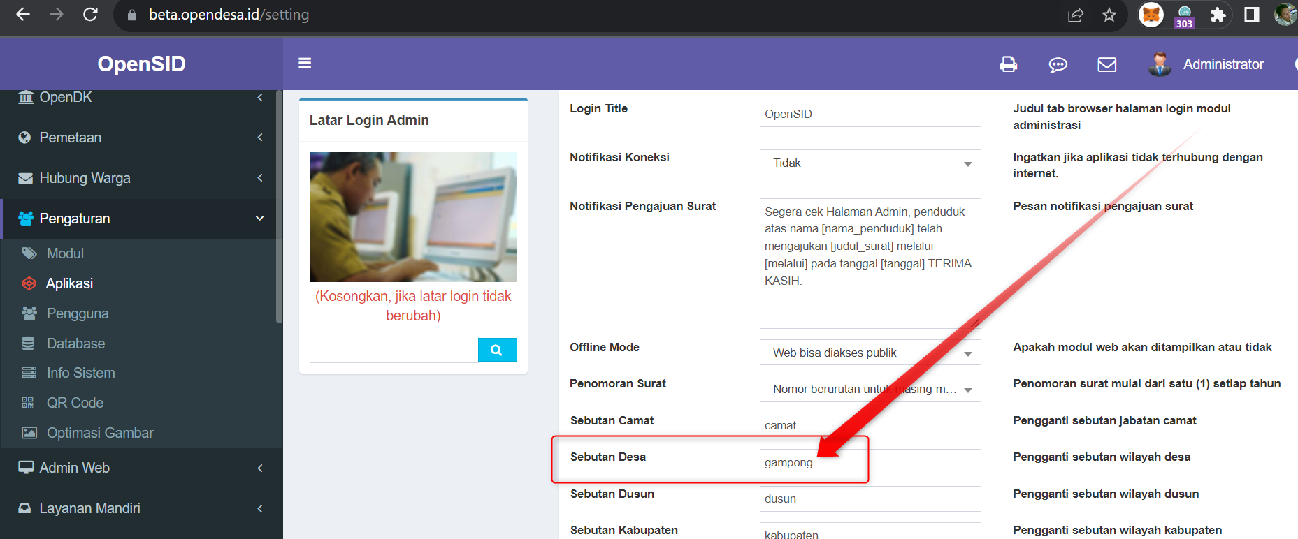 Bug/error: Sebutan Desa Tidak Sesuai Pengaturan pada Grafik APBDesa · Issue #7082 · OpenSID ...