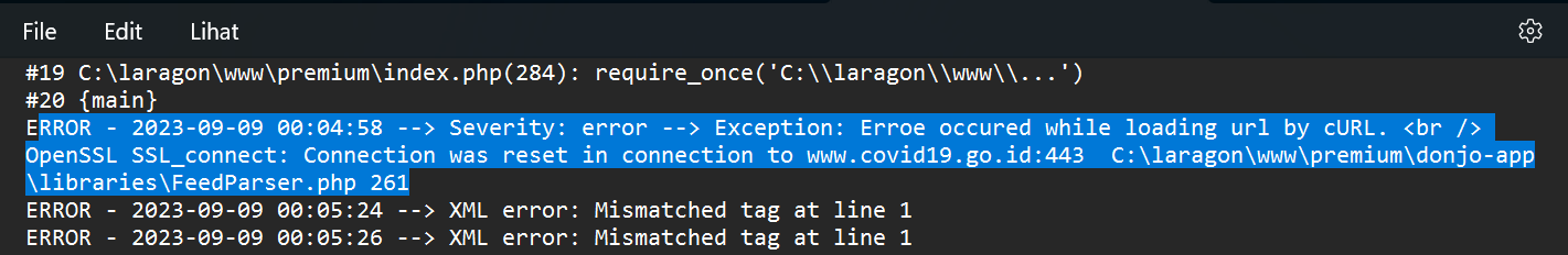 Bug/error: Halaman Web Sempat Error 500 Layar Hitam · Issue #7122 · OpenSID/OpenSID · GitHub