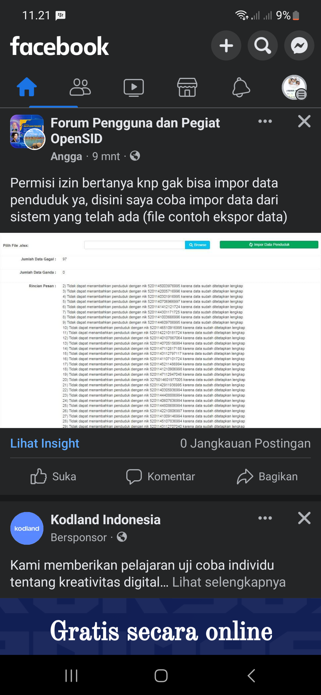 Bug/error: Jangan pernah tampilkan kolom impor ketika Data Dinyatakan Lengkap · Issue #7123 ...