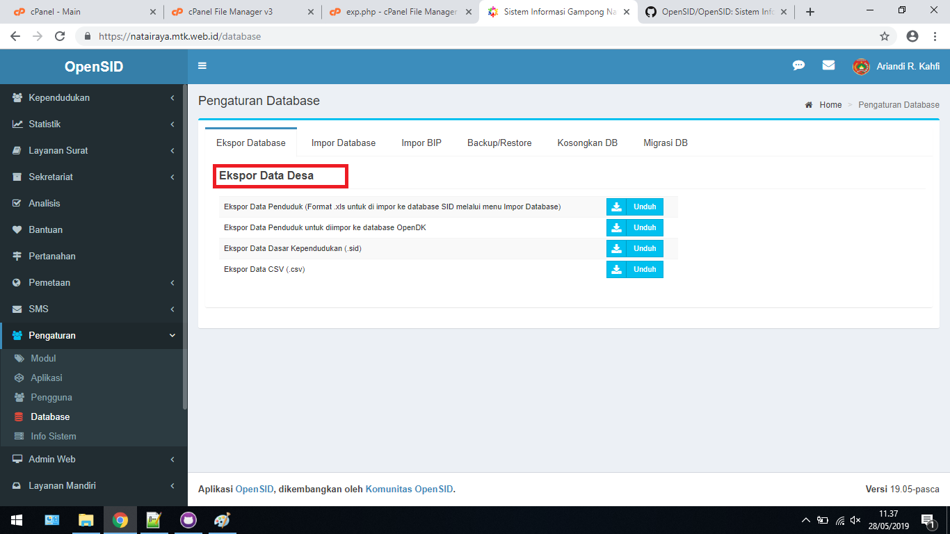 Sebutan 'desa' pada Pengaturan Database tidak seperti yang seharusnya · Issue #2067 · OpenSID ...