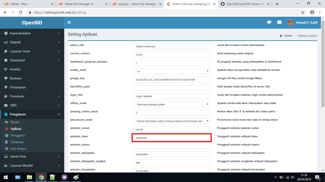 Sebutan 'desa' pada Pengaturan Database tidak seperti yang seharusnya · Issue #2067 · OpenSID ...