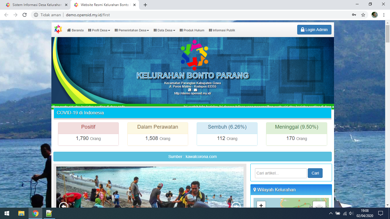 Tampilan Header Tema Hadakewa · Issue #2865 · OpenSID/OpenSID · GitHub