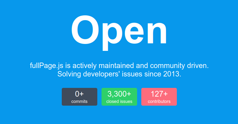 Website missing commit number · Issue #4444 · alvarotrigo/fullPage.js · GitHub