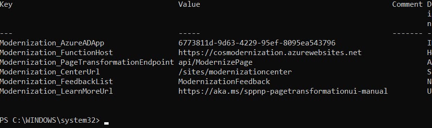 Not all parameters are configured, can't execute. Please run the setup steps. · Issue #48 · pnp ...