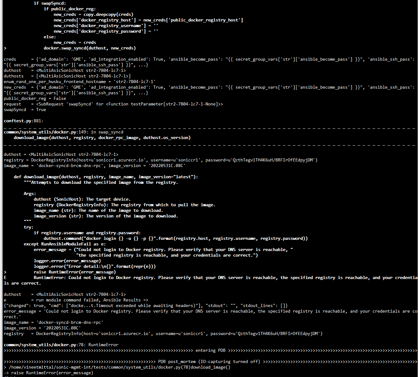 Chassis Unable To Download Syncd Dnx Rpc Docker Image On Lc Sup Is Fine · Issue 6644 