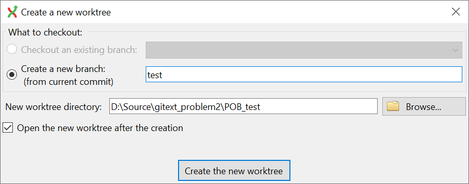 Exception On Creating Worktree · Issue 6277 · Gitextensions Gitextensions · Github