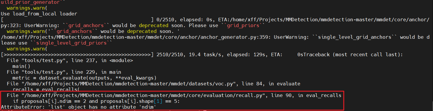 用VOC数据集测试faster_rcnn性能，--eval recall时报错，--eval mAP不报错 · Issue #5959 · open-mmlab/mmdetection ...