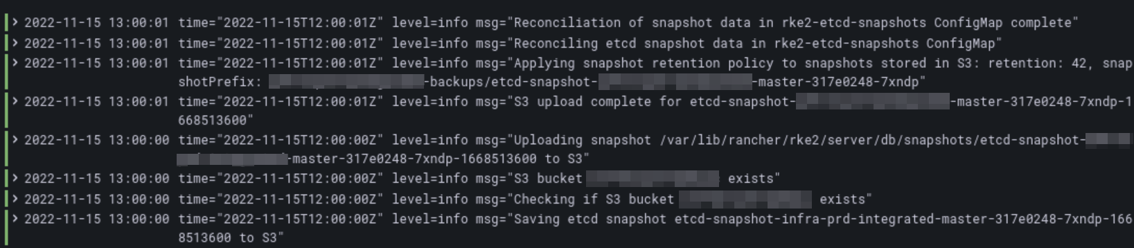 [BUG] etcd snapshots to S3 are not working properly · Issue #39605 · rancher/rancher · GitHub