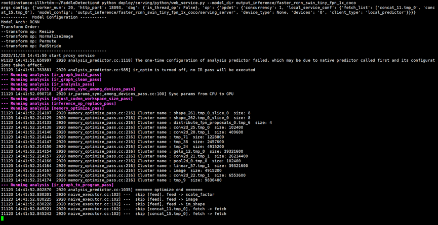 将paddledetection用paddleserving部署报错 · Issue 7398 · Paddlepaddlepaddledetection · Github 