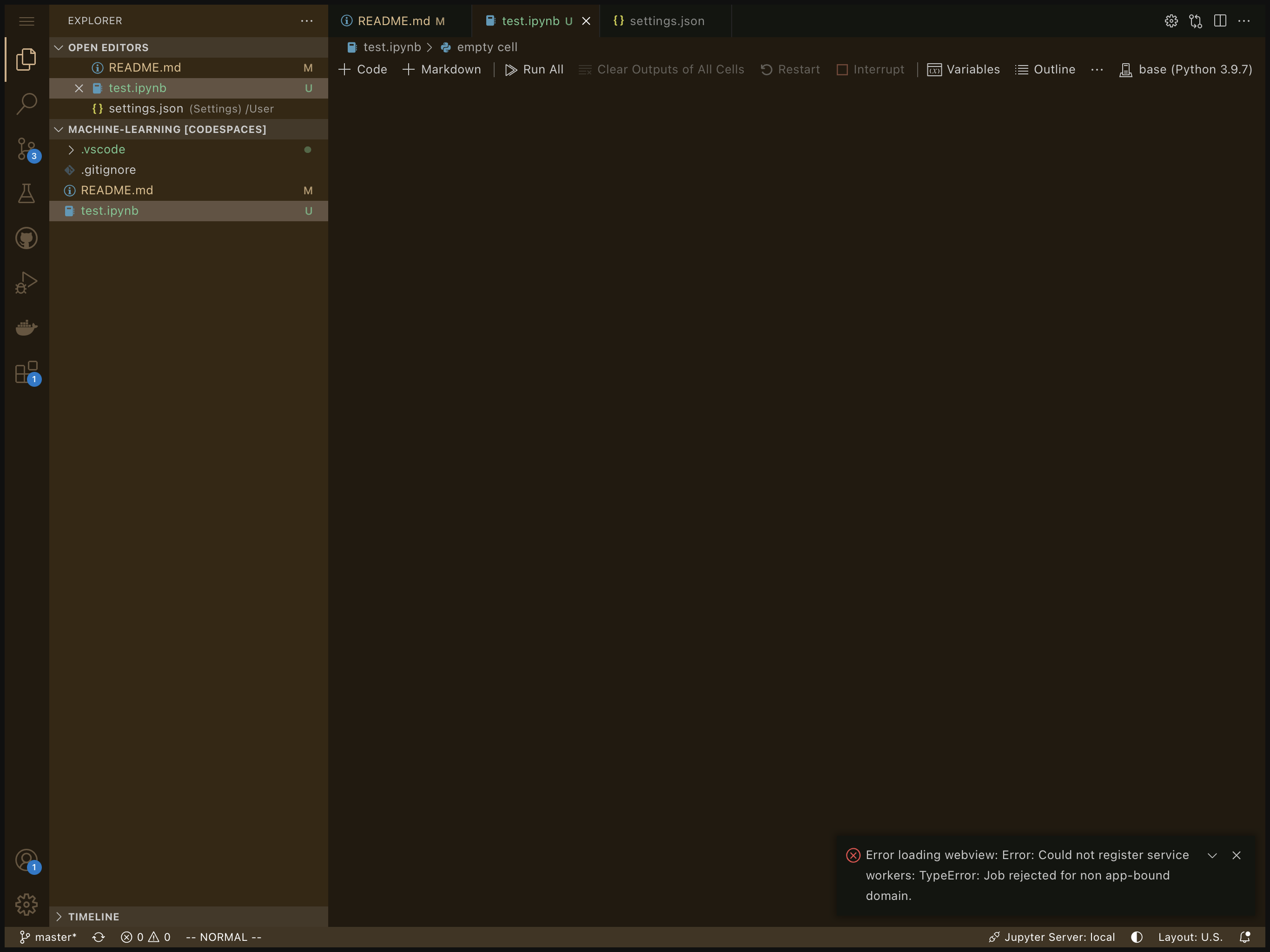Blink 15 + VSCode: Job rejected for non app-bound domain · Issue #1392 · blinksh/blink · GitHub