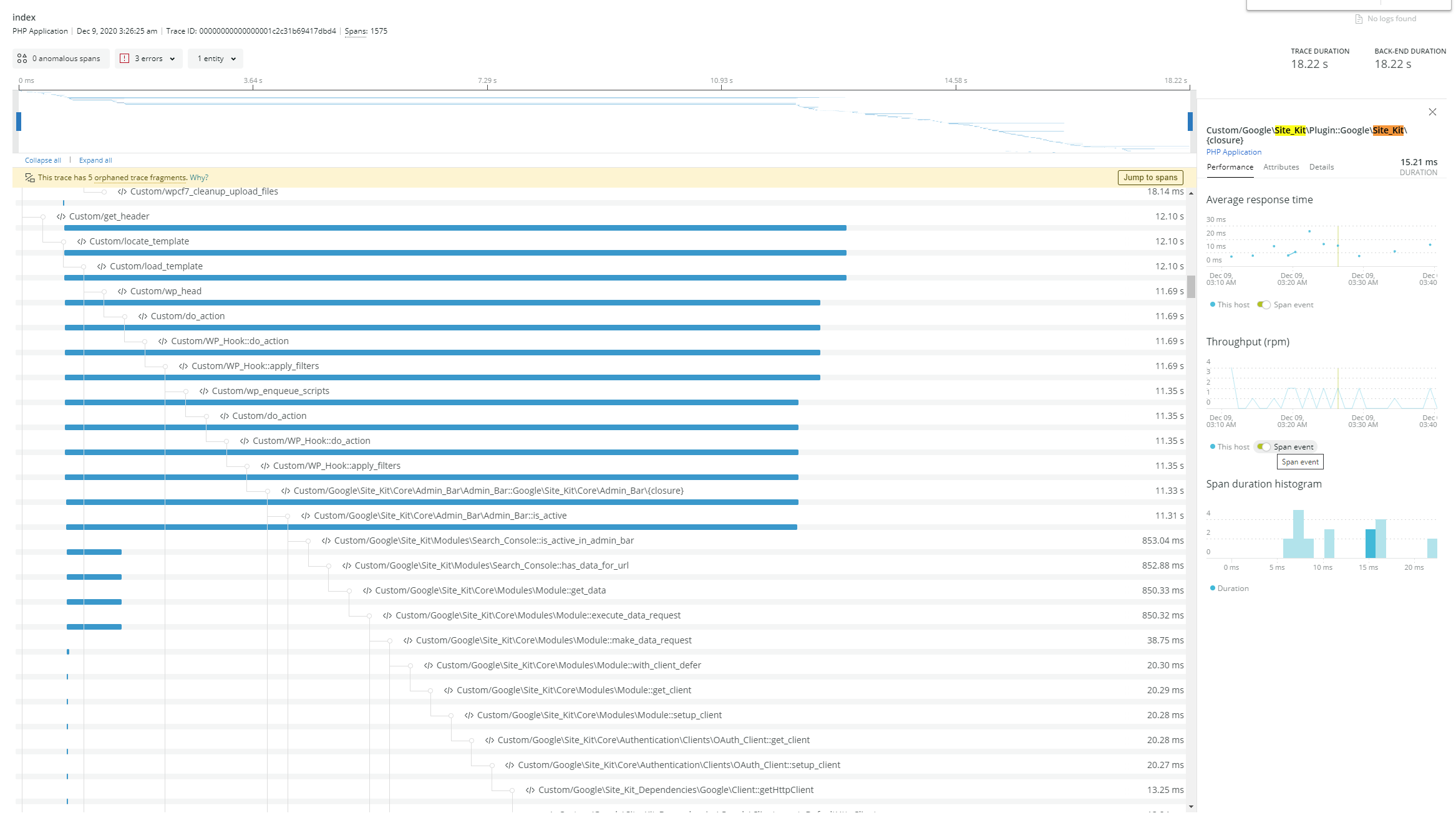 Some wild (20s+) performance slowdowns loading pages with WP admin bar ...