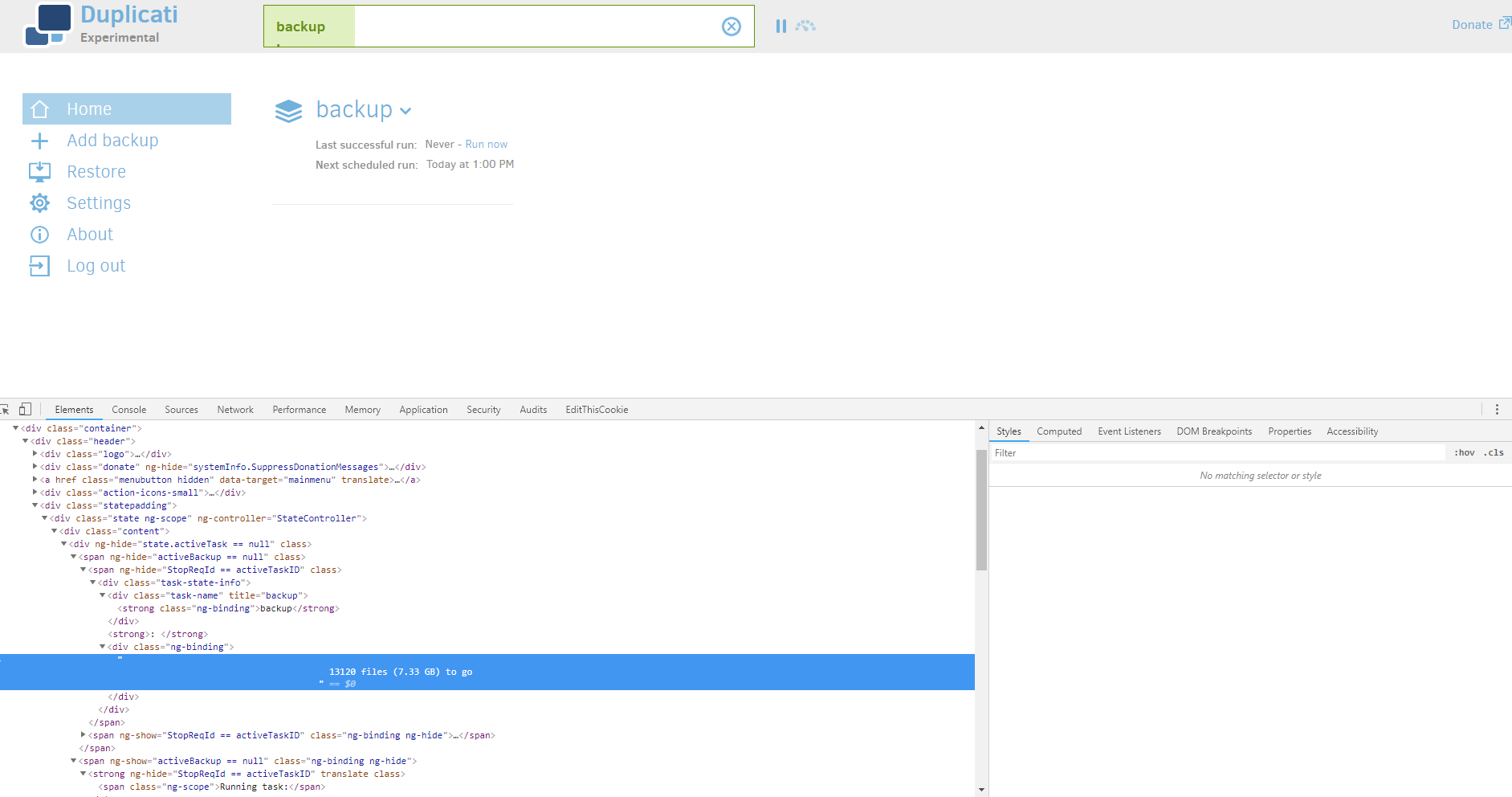 Status window info has extra line breaks and doesn't show fully · Issue #3485 · duplicati ...