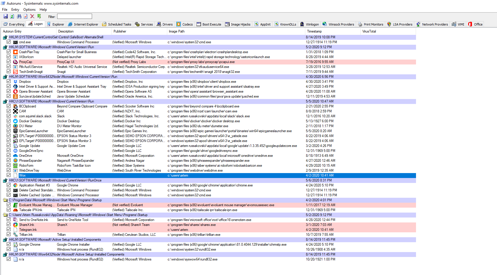 Docker forces Windows to open a log file on startup (issue with space in path?) · Issue #6552 ...