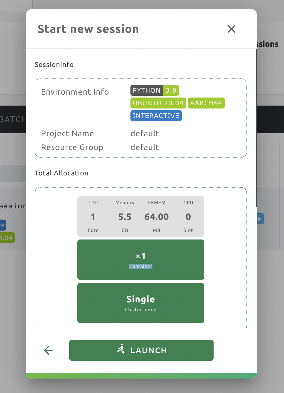 The layout of Total allocation section in session launcher is broken. · Issue #1464 · lablup ...