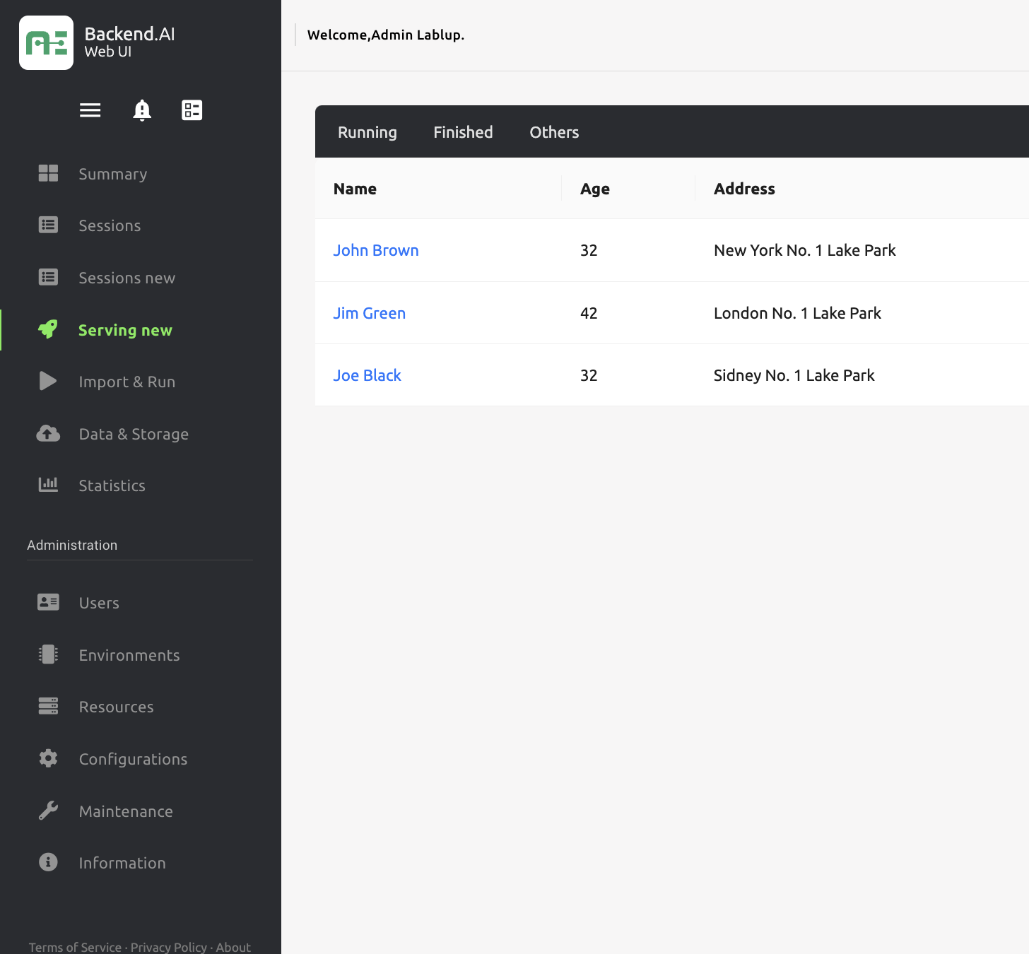 Apply essential user interface for model serving feature to WebUI · Issue #1741 · lablup/backend ...