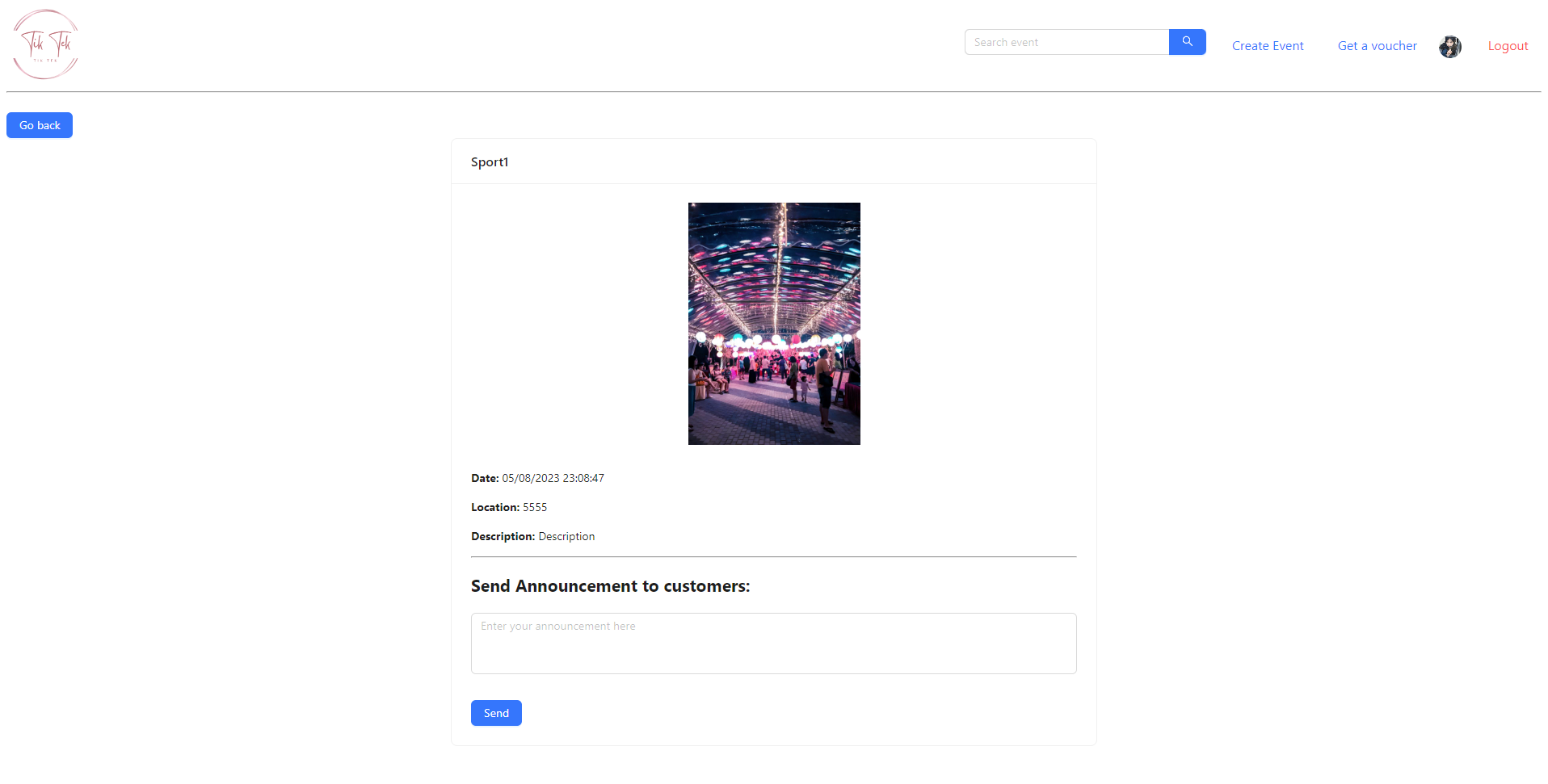 GitHub - JackyChen98/Event-Management-System: A event management system ...