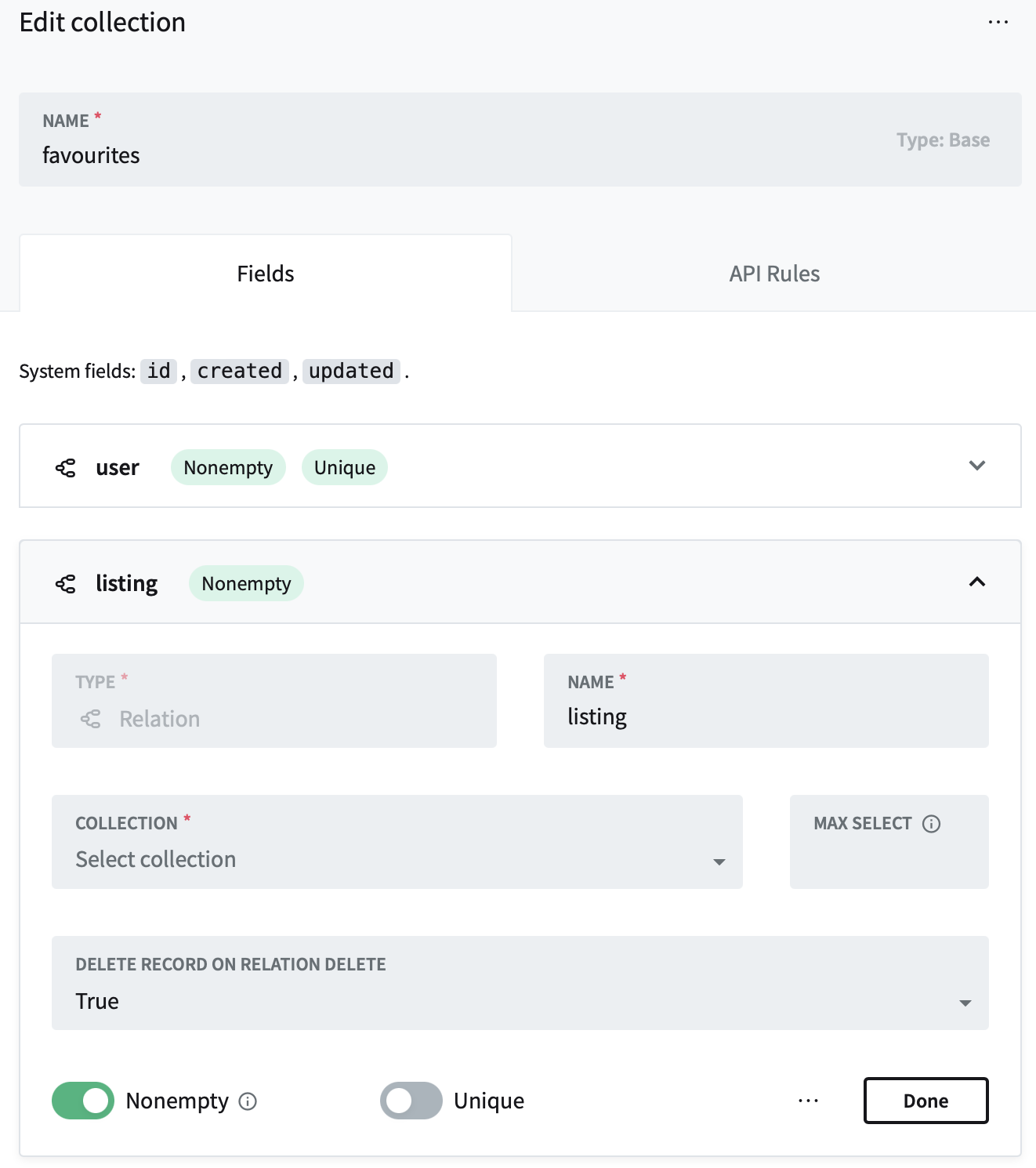 Relation field doesn't get CollectionId set when using name but it does when using id · Issue ...