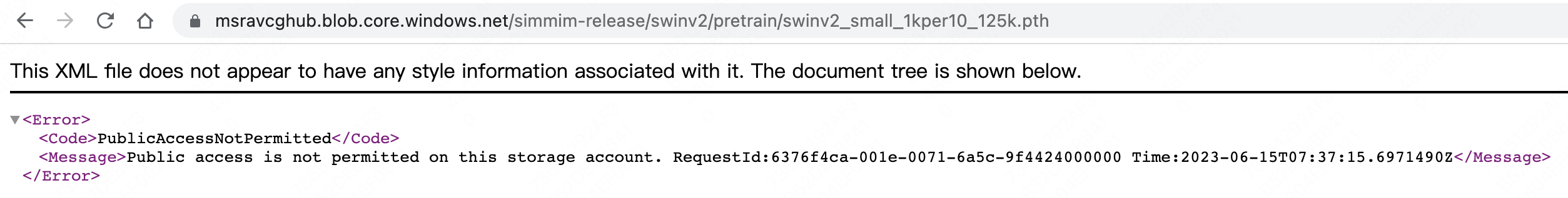 The Azure Links Are Invalid · Issue 322 · Microsoft Swin Transformer · Github