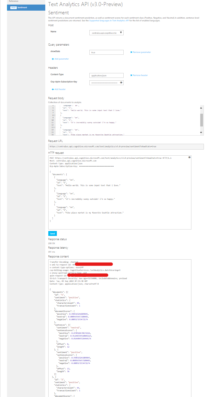 The endpoints for Sentiment Analysis v3 don't work · Issue #38159 · MicrosoftDocs/azure-docs ...